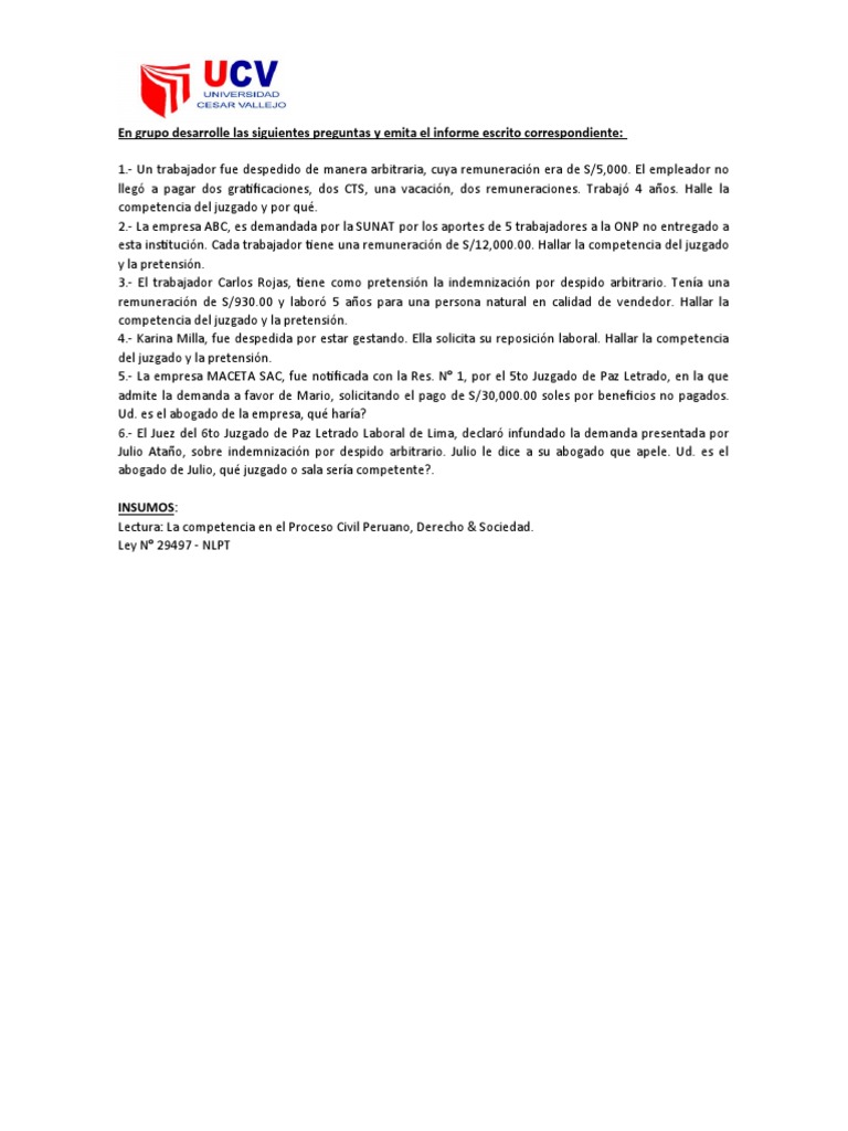 Informe Escrito | PDF