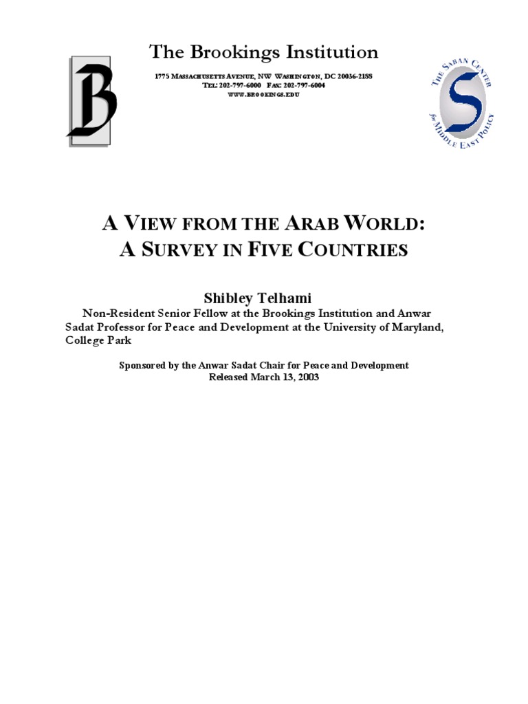 Arab Survey | PDF | Jordan | Sampling (Statistics)