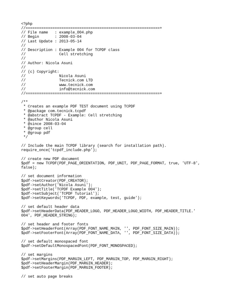 Example 004 | PDF | Software Development | Computer Science