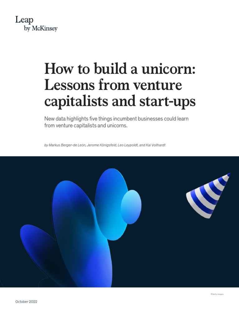 How To Build A Unicorn: Lessons From Venture Capitalists and Start-Ups | PDF | Venture Capital ...