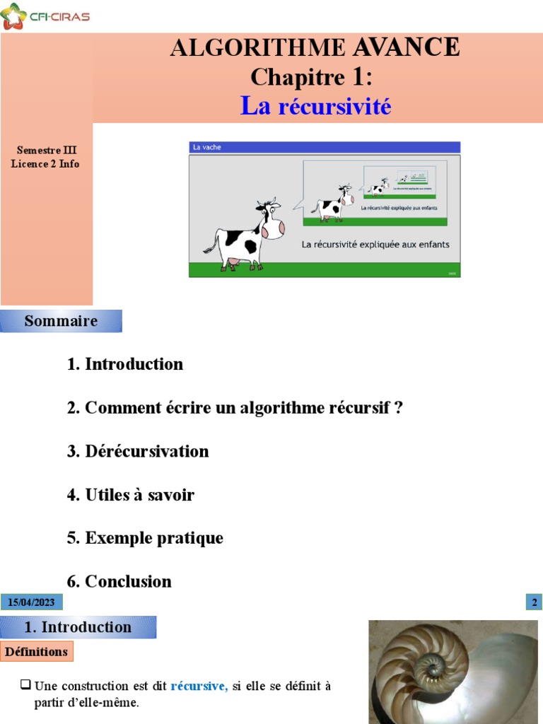 Récursivité et Dérécursivation | PDF | Structure de contrôle | Programmation informatique