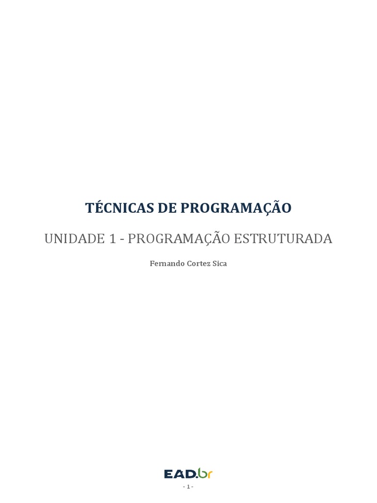 Programação Estruturada | Download grátis PDF | Linguagem de ...