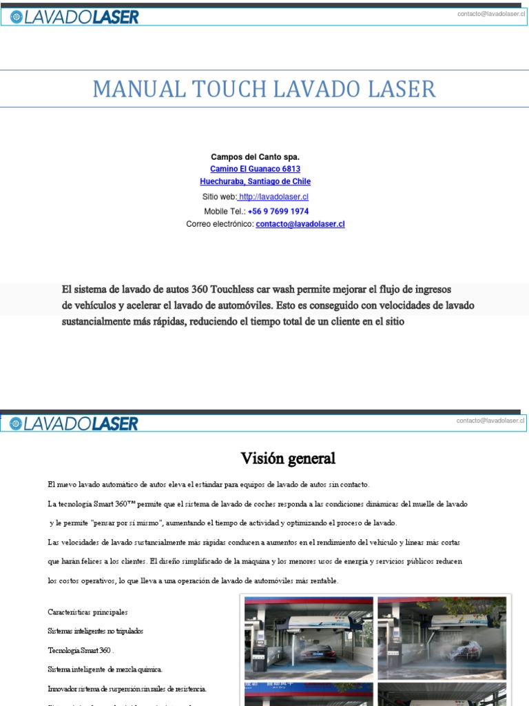 Manual Touch Lavado Laser 2022 | PDF
