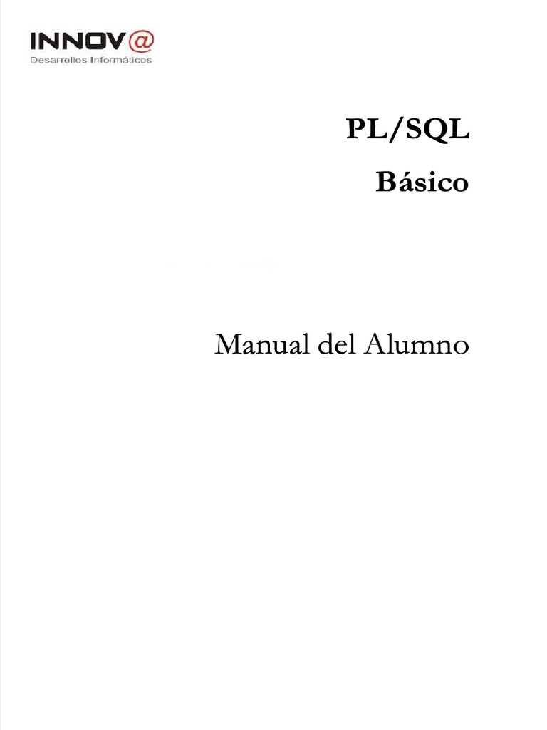 PDF Manual PLSQL Basico Compress | PDF | Pl / Sql | SQL