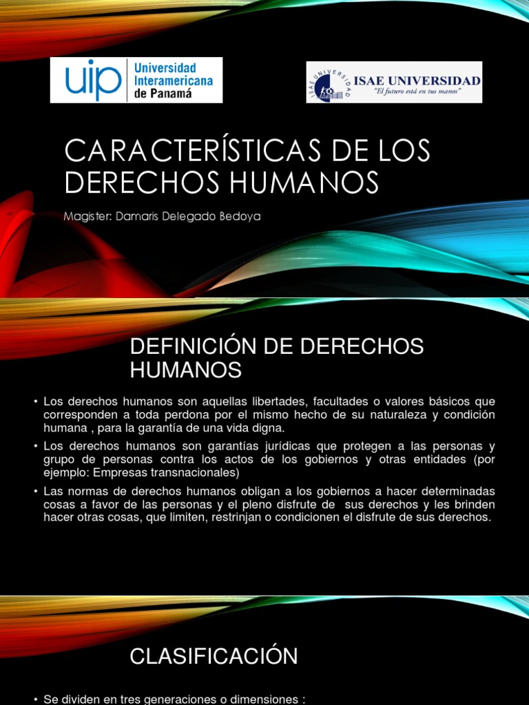 Caracteristicas de Los Derechos Humanos PDF | PDF | Derechos humanos | Derechos