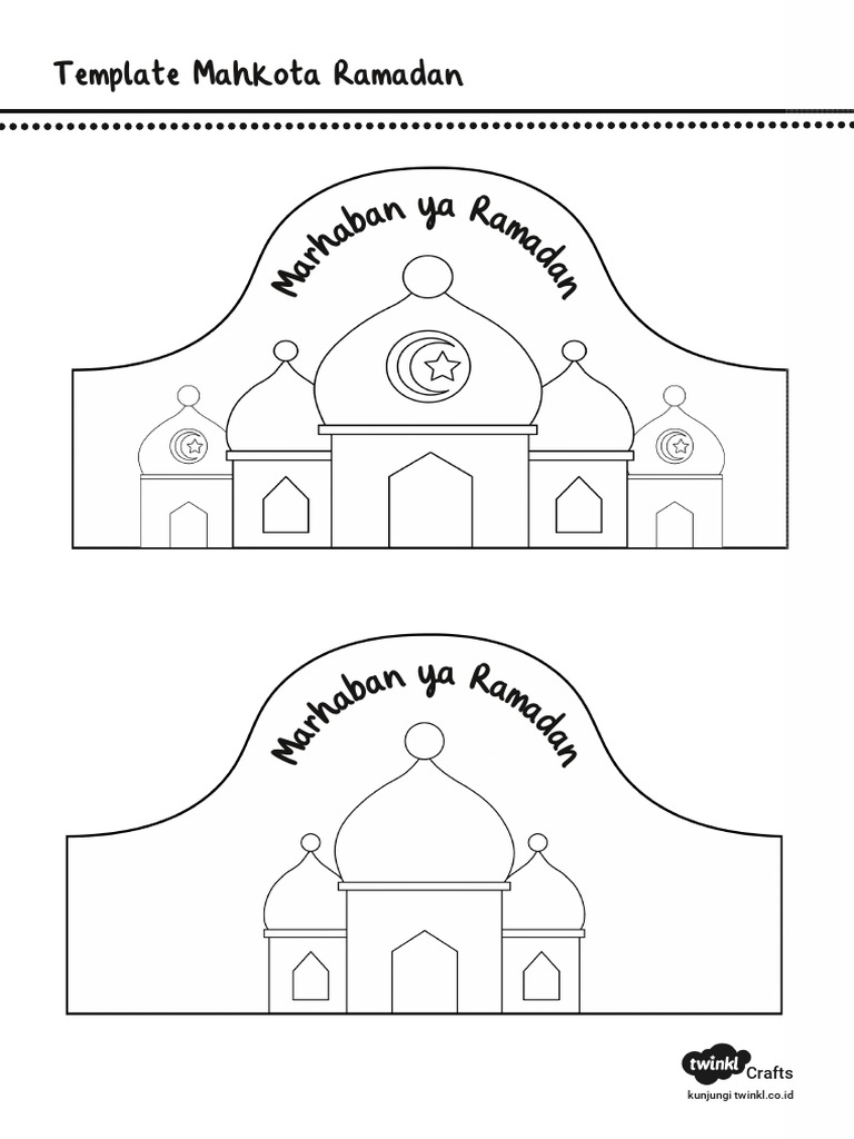 Ma Rha Ban Ya Ramada N: Template Mahkota Ramadan | PDF