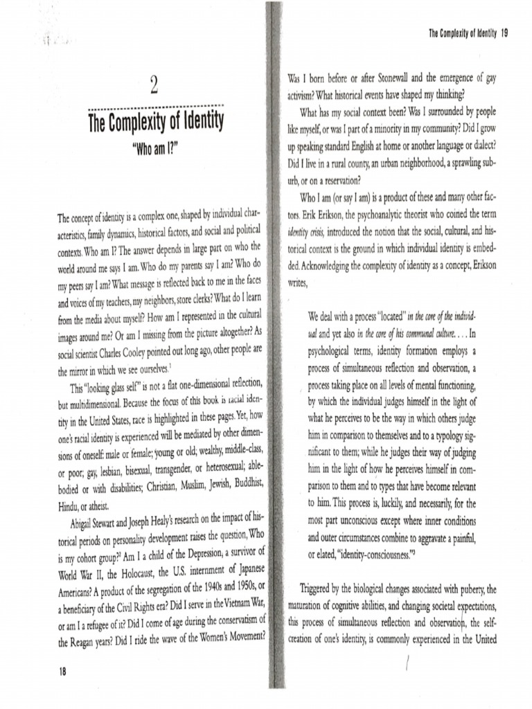 Complexity of Identity (Tatum CH 2) | PDF