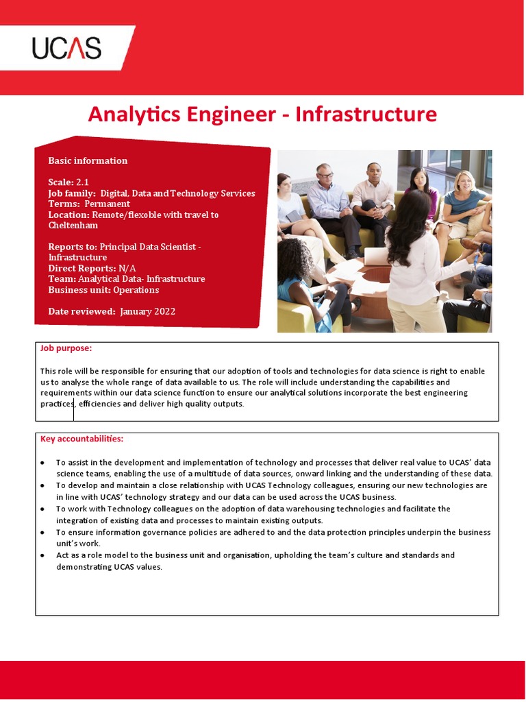 Analytics Engineer, UCAS | PDF | Data | Science