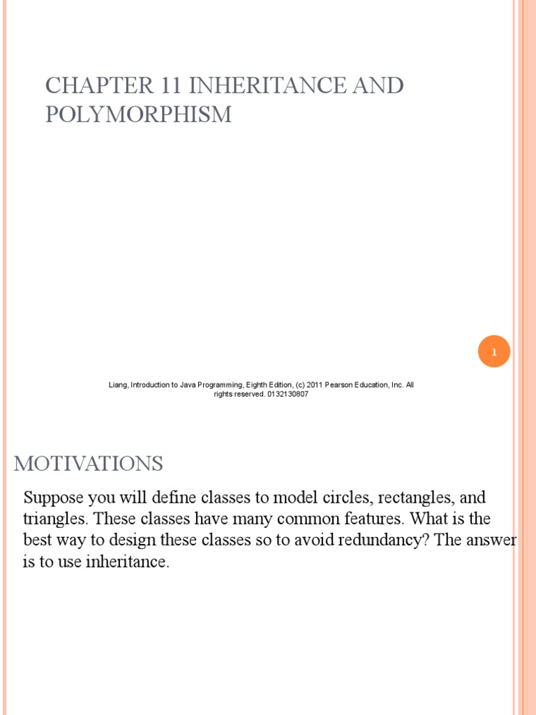 Chapter 11 Inheritance and Polymorphism | PDF | Inheritance (Object Oriented Programming ...