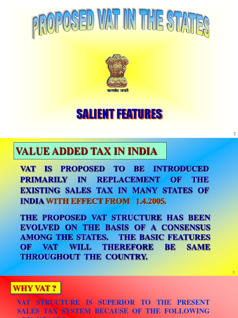 Key Features of VAT Implementation in India | PDF | Value Added Tax ...