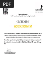 Certificate of Assignment | PDF