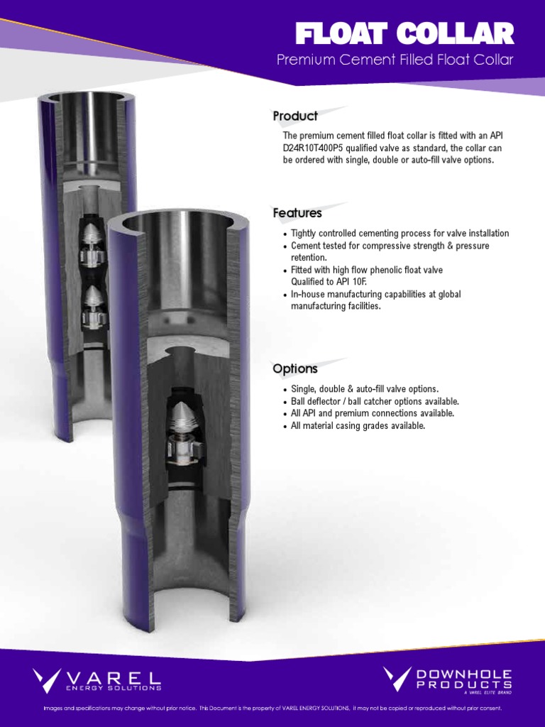 Premium Cement Filled Float Collar: Product | PDF