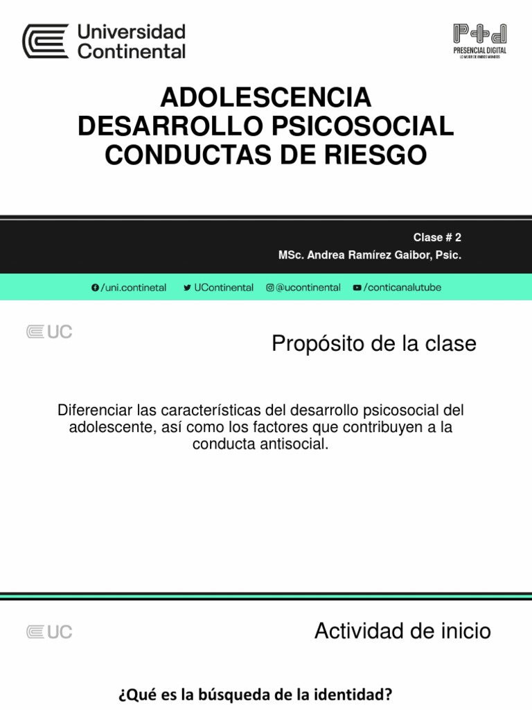 Pdh2 Semana 2 | PDF | Adultos | Adolescencia