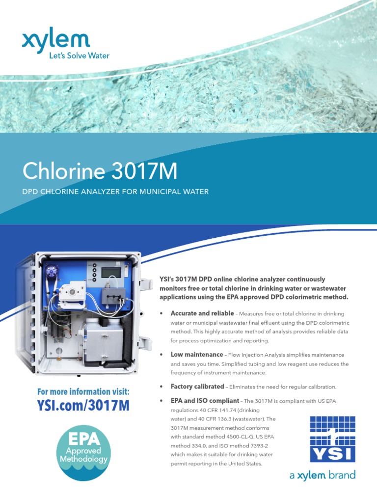 3017M-DPD-Chlorine-Analyzer-Spec-Sheet-Municipal 0-10 PPM | PDF ...