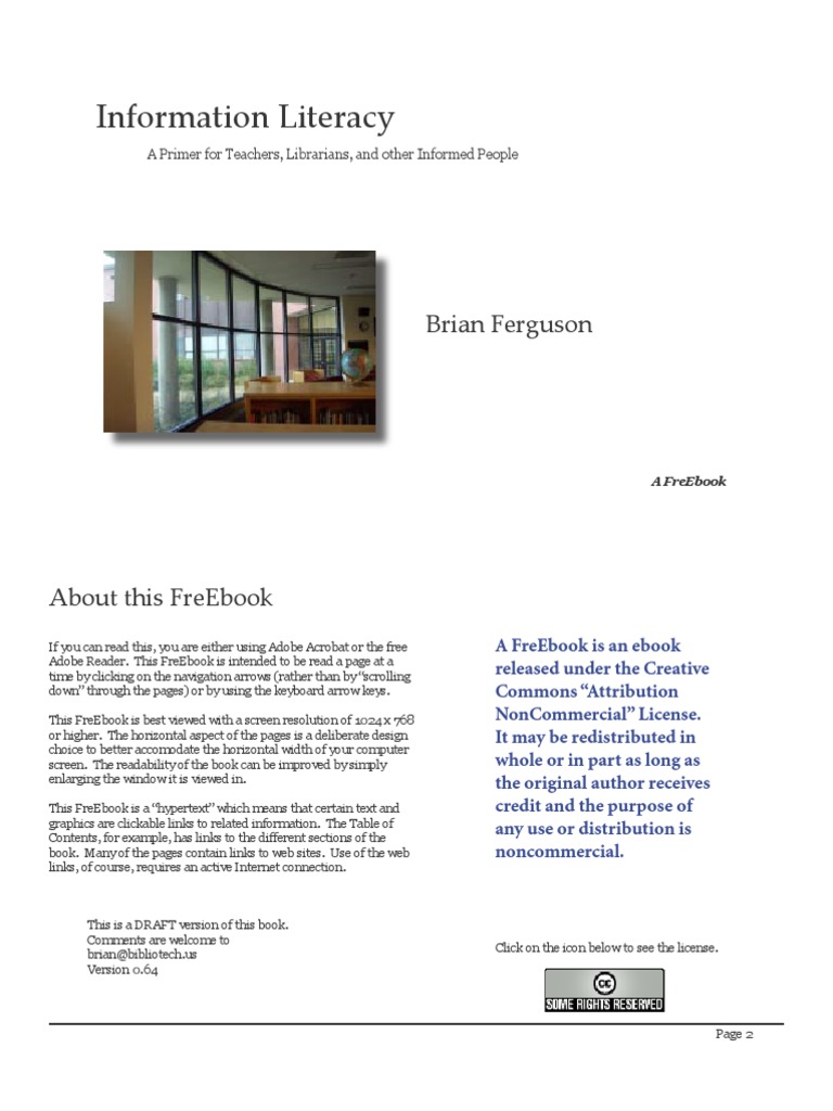 Info Lit | PDF | Information Literacy | Literacy