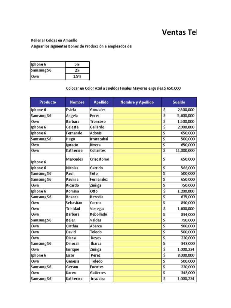 Ejercicios de Aplicaciòn | PDF | Bienes de consumo | Moda