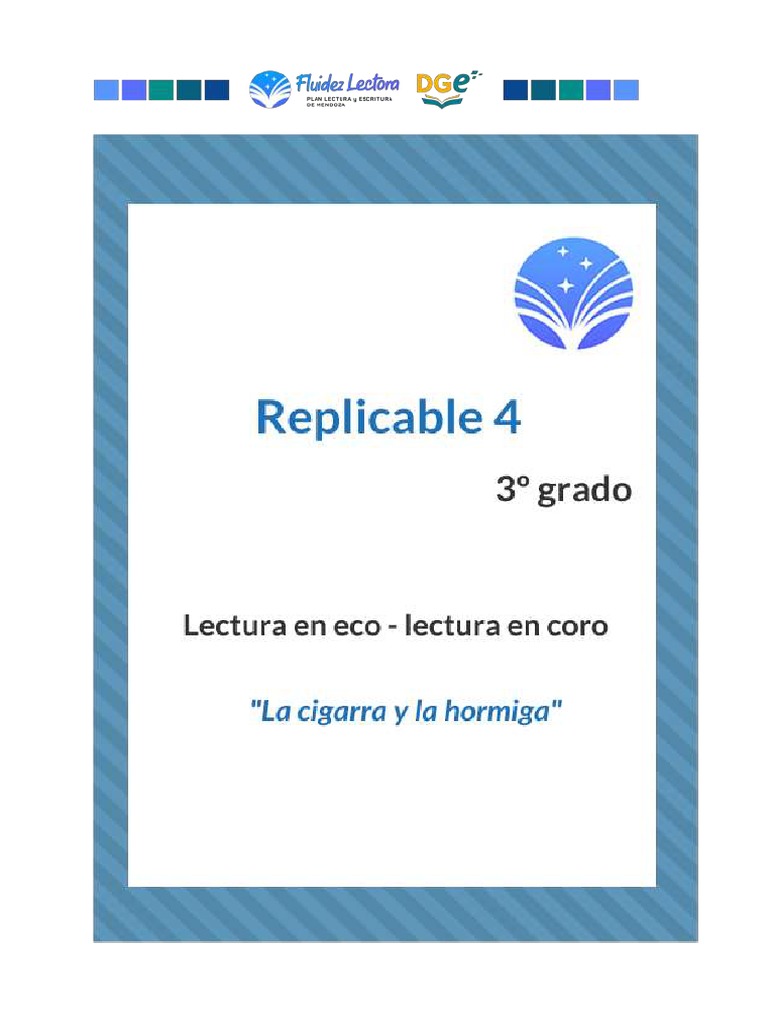 Fluidez Lectora Replicable N°4 de 3o Grado | PDF | Ciencia cognitiva ...