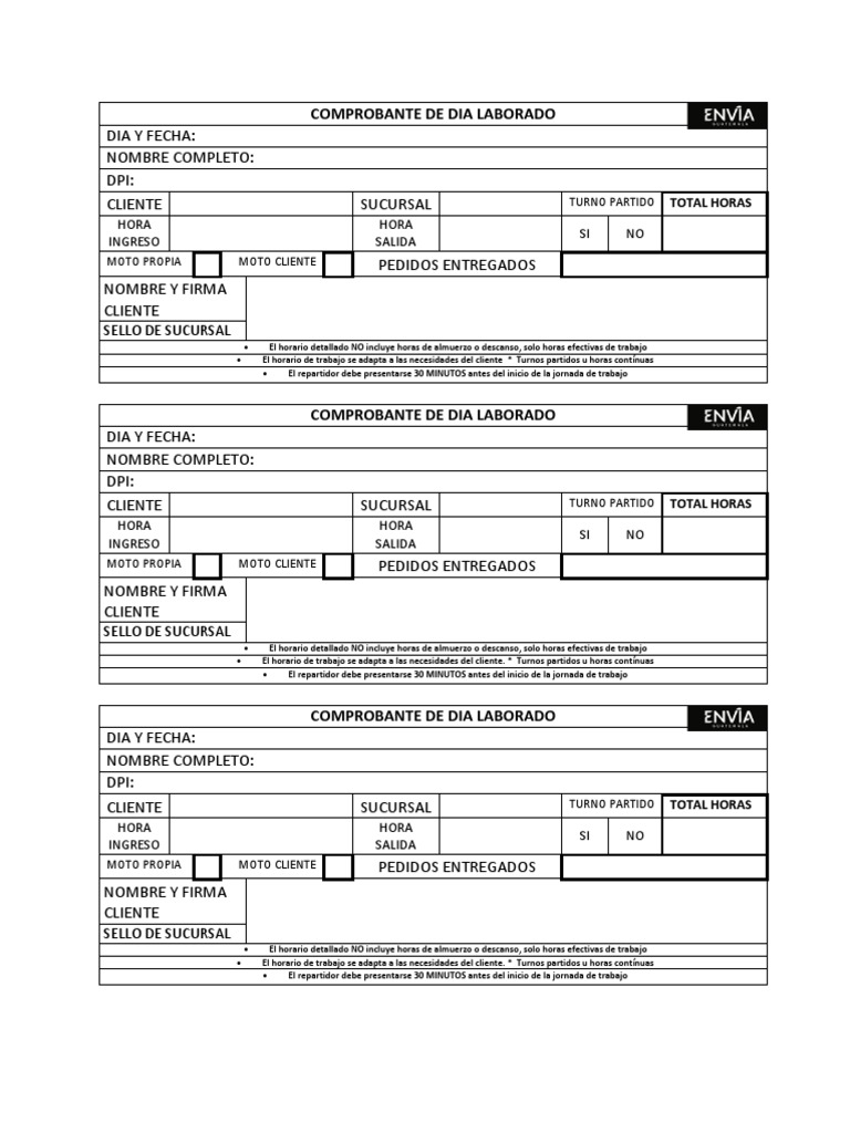 Constancia de Dia Laborado | PDF | Tiempo de trabajo | Labor