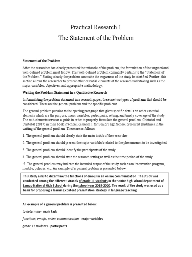 Research Questions | PDF | Question | Communication