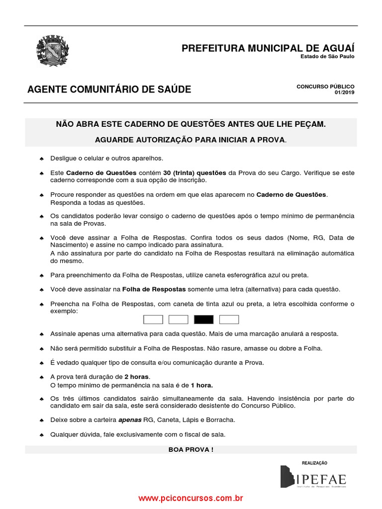 Agente Comunitario De Saude Pdf