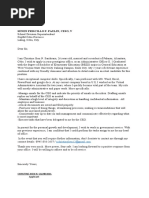 NUP App. Letter | PDF