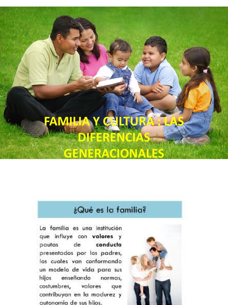 Familia Y Cultura: Las Diferencias Generacionales | PDF