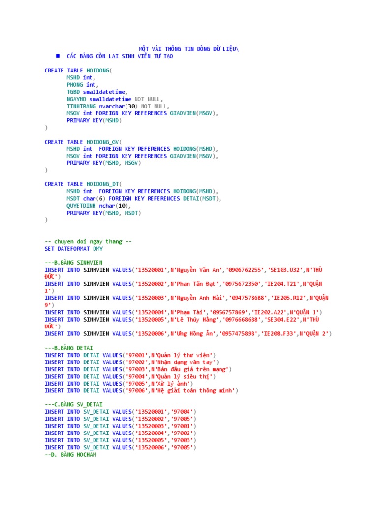 QLDT - Information Data | PDF