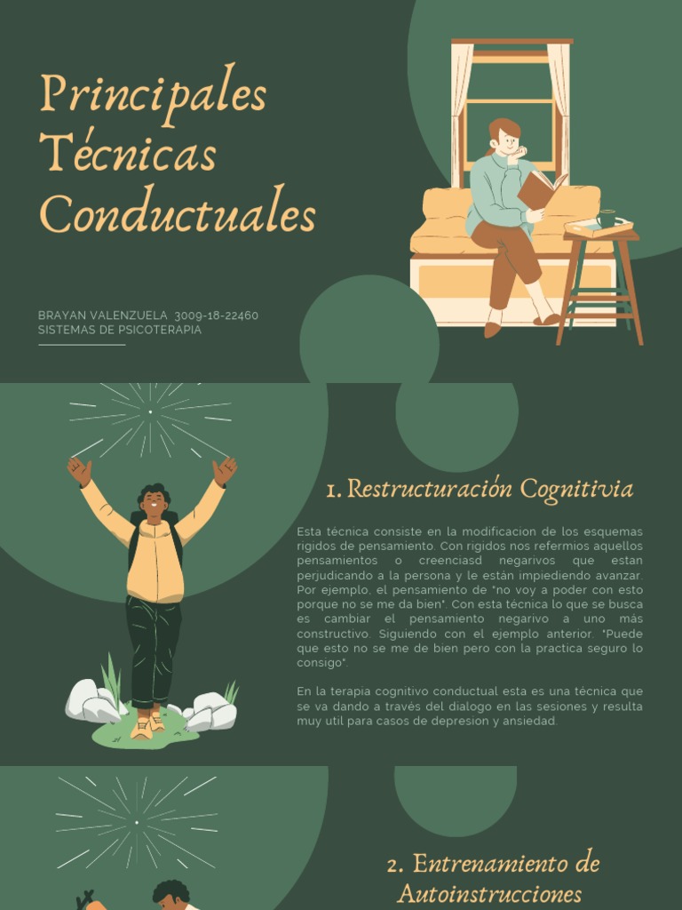 Principales Técnicas Conductuales | PDF | Terapia de conducta cognitiva ...