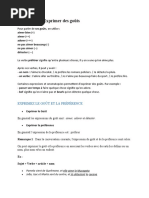 Parler de Ses Goûts Et Préférences | PDF