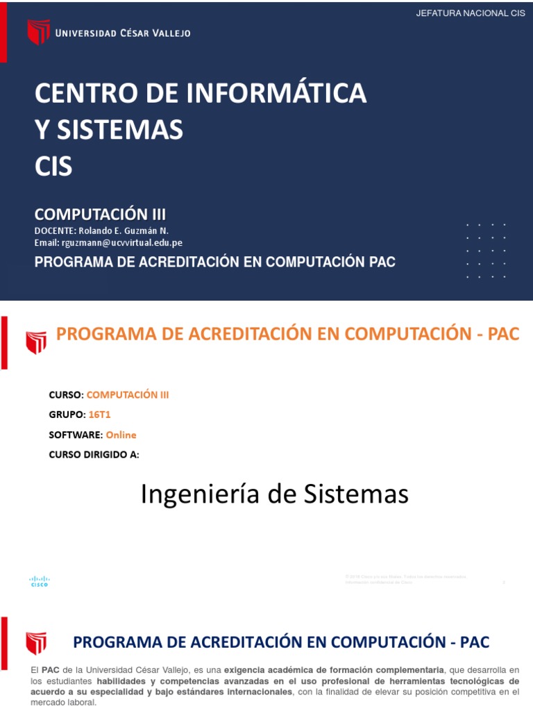 Centro de Informática Y Sistemas CIS: Computación Iii | PDF | Protocolo ...