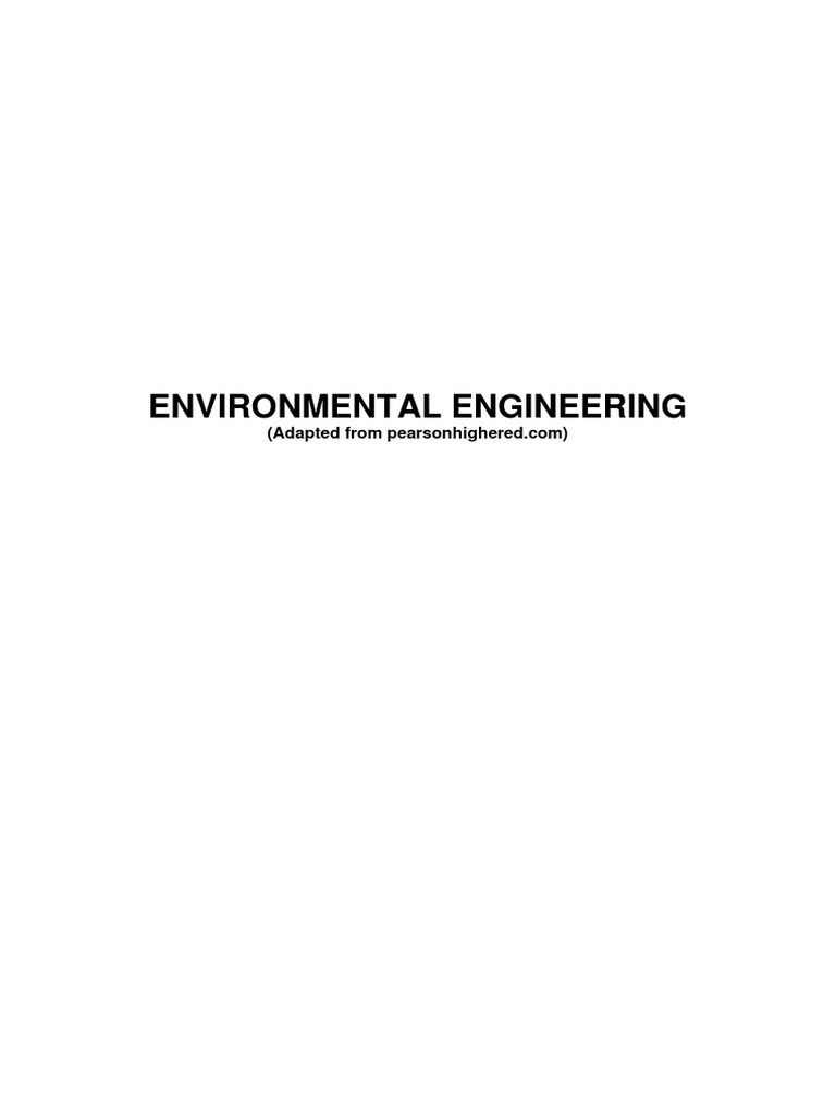 Environmental Engineering | PDF | Environmental Engineering | Air Pollution
