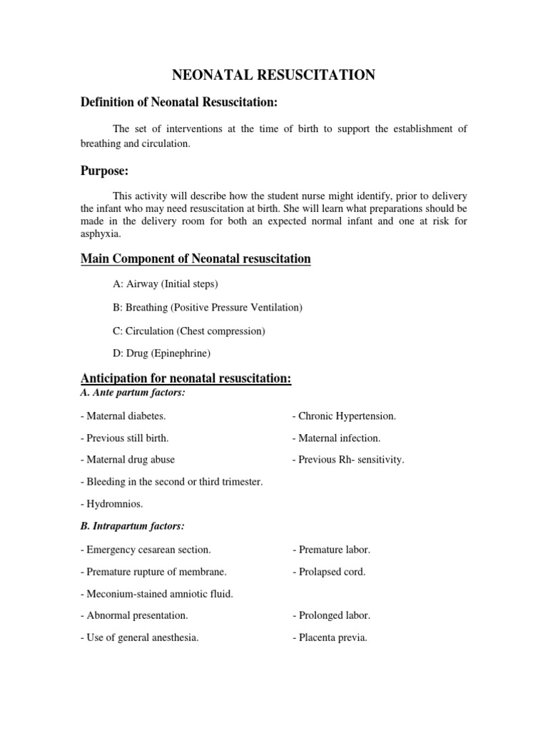 NPR Final | PDF | Childbirth | Cardiopulmonary Resuscitation