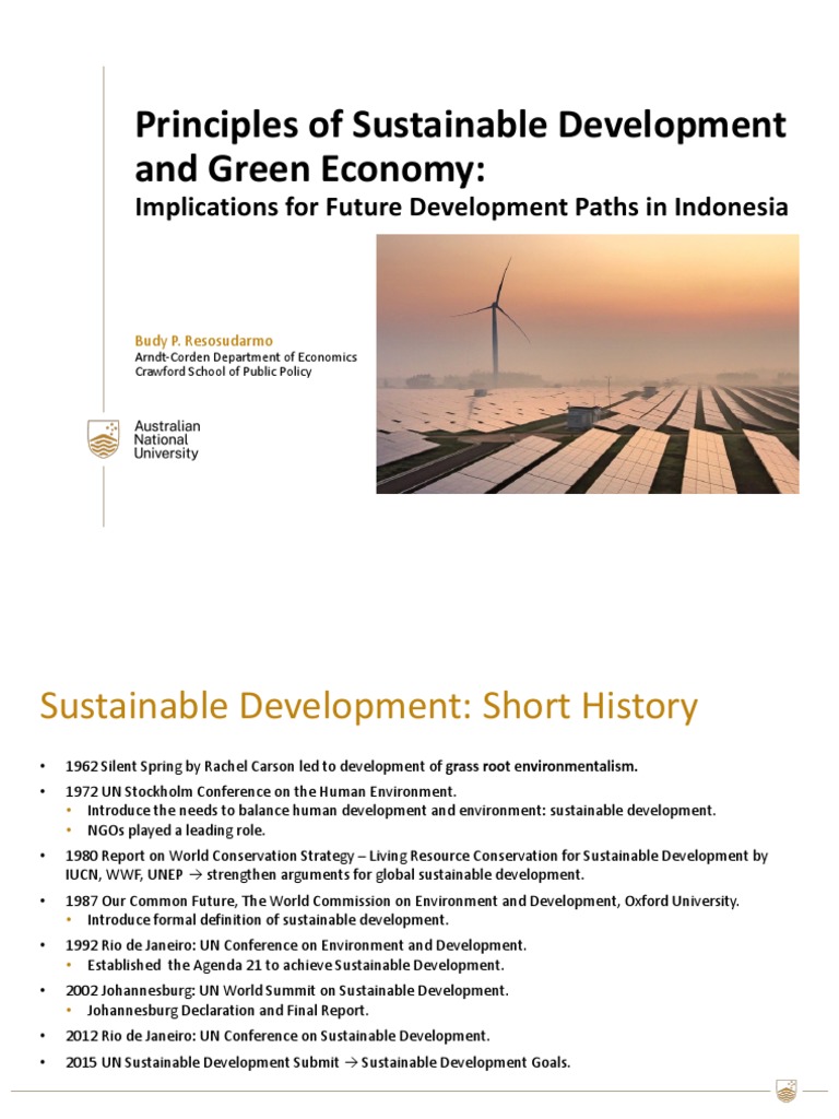 Sesi 01 - Sustainable Development | PDF | Sustainability | Green Economy
