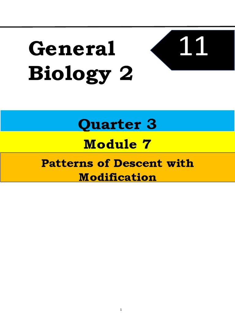 Genbio2 12 Q3 SLM7SC | PDF | Hybrid (Biology) | Evolution