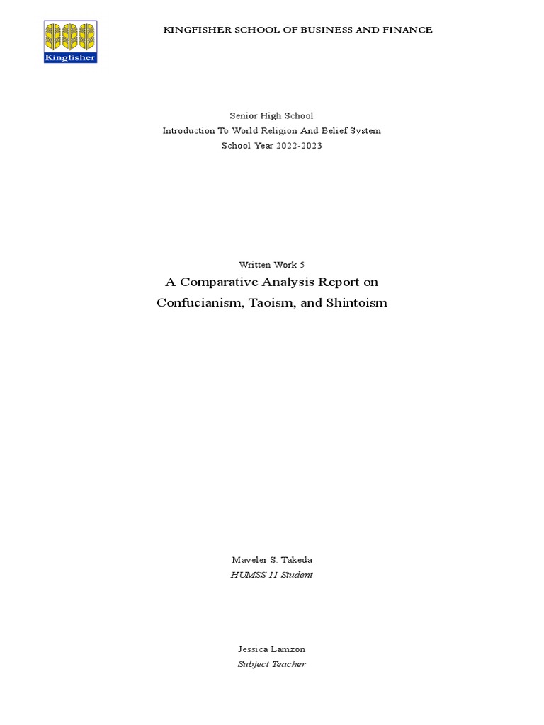 CA#3 | PDF | Shinto | Tao