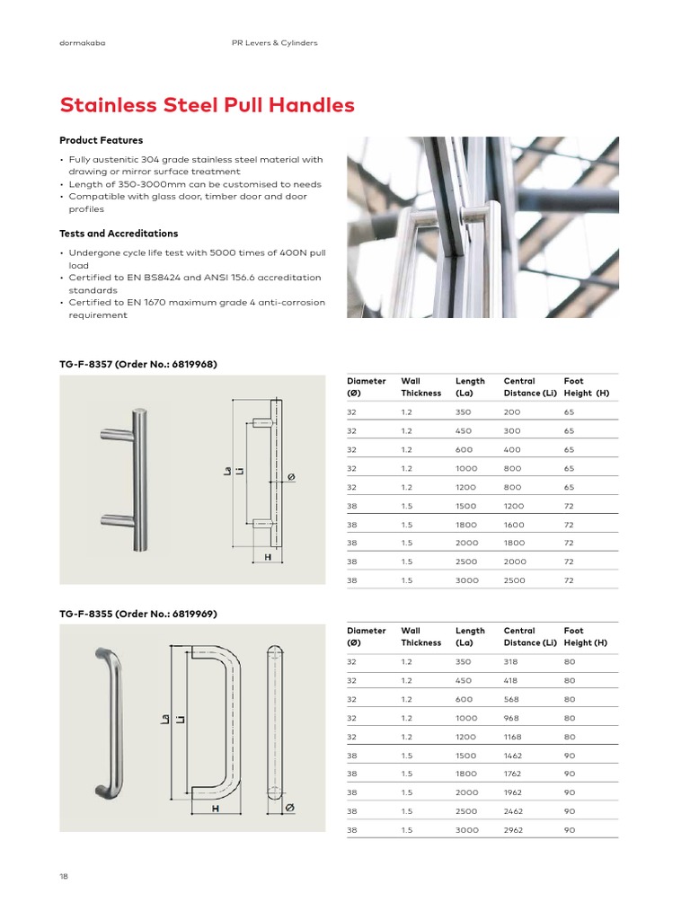 Pulls Handles TG-F-8357 | PDF | Manufactured Goods | Industrial Processes