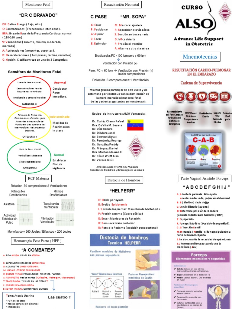 Mnemotecnias: "DR C Bravado" "Mr. Sopa" C Pase | PDF | Reanimación ...