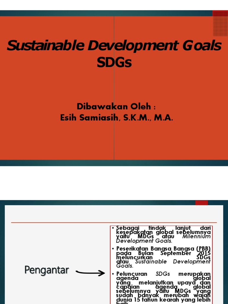 Materi MDG SDG | PDF