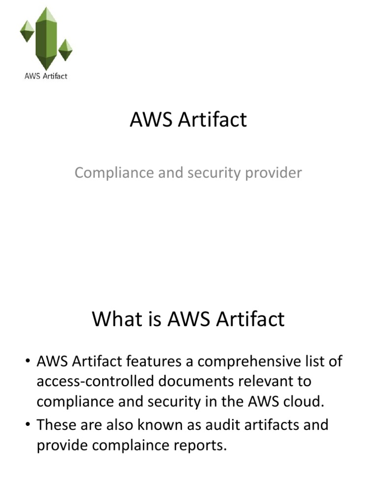 Aws Artifact Pdf 