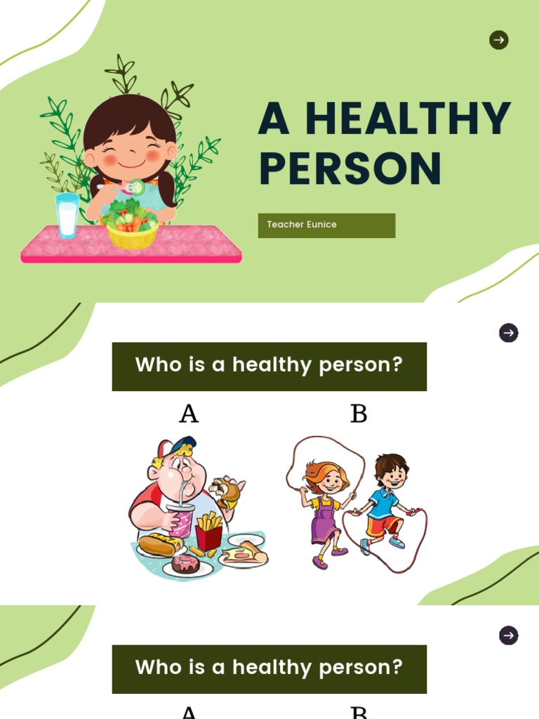 Understanding a Healthy Person | PDF | Wellness
