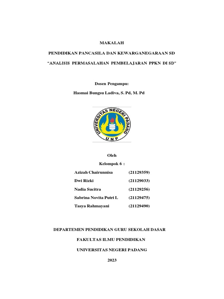 MAKALAH PPKN - KELOMPOK 6 | PDF