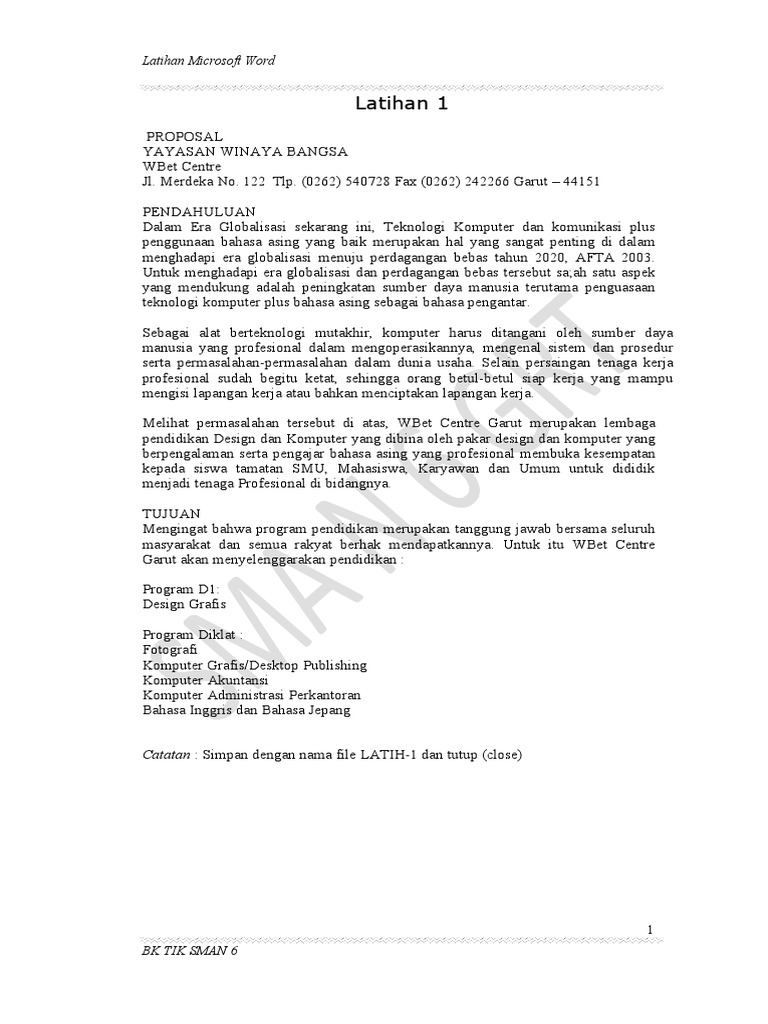 Pelatihan Komputer Dan Bahasa Di Garut Pdf