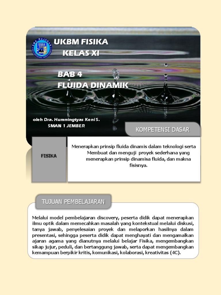 Ukbm Fisika Fluida Dinamis | PDF