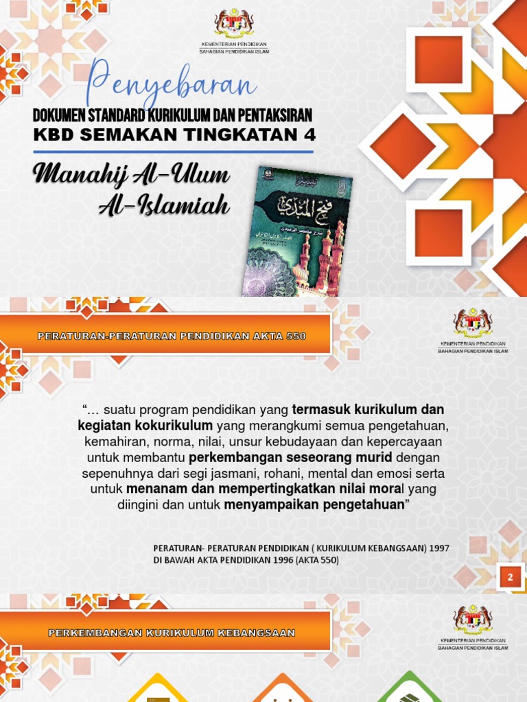 Bahan Penyebaran KBD Semakan Manahij T4 2022 | PDF