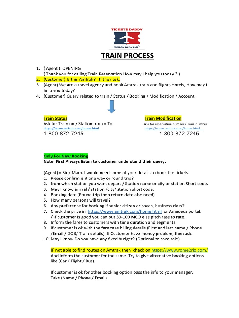 Train Process TK | Download Free PDF | Service Industries