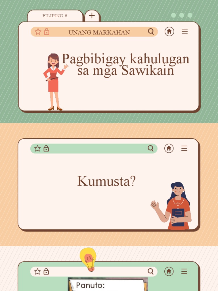 Filipino 6-Q1-Pagbibigay Kahulugan Sa Mga Sawikain | PDF