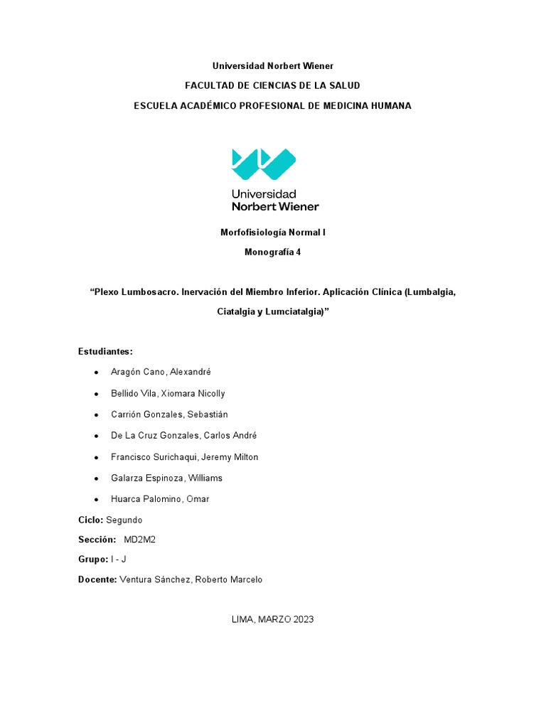 Aea | PDF | Dolor lumbar | Pie
