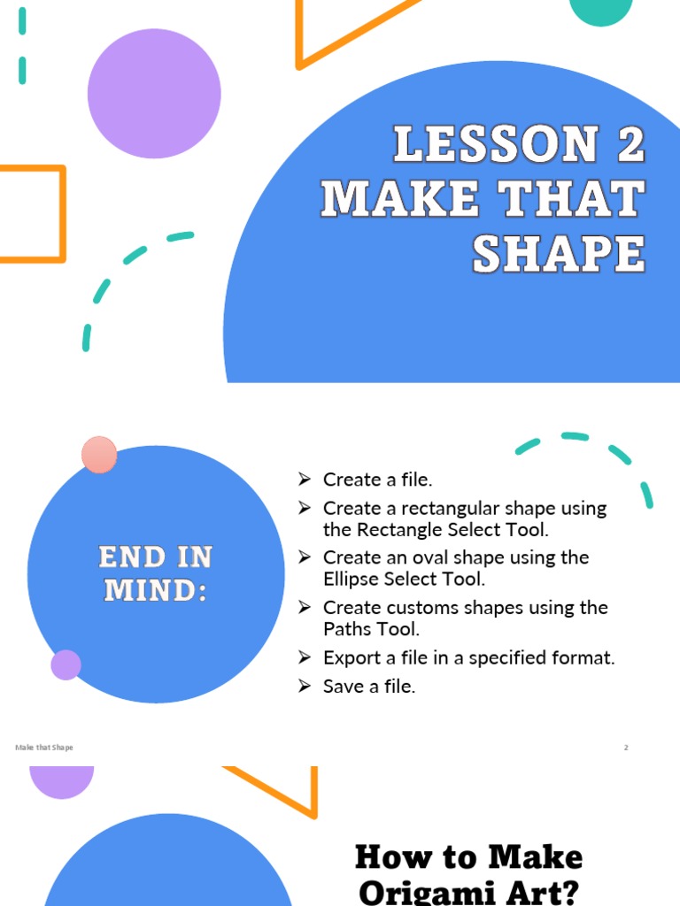GIMP Shape Creation Guide | PDF | Computing | Software