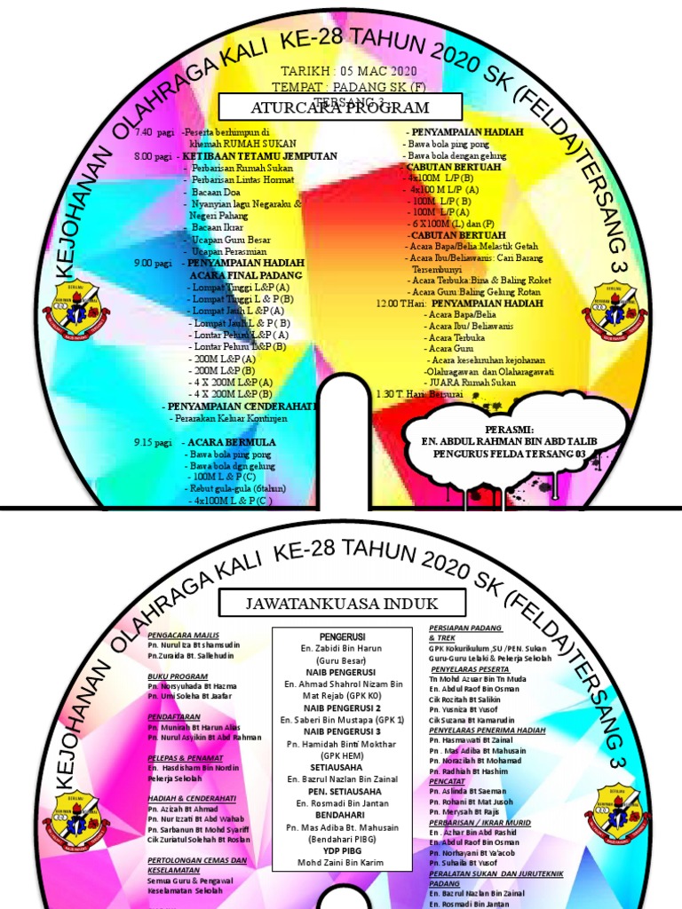 BUKU PROGRAM Sukan VIP 2020 | PDF
