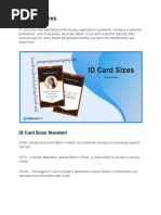 What Is The Size of Visiting Card | PDF | Paper | Printing